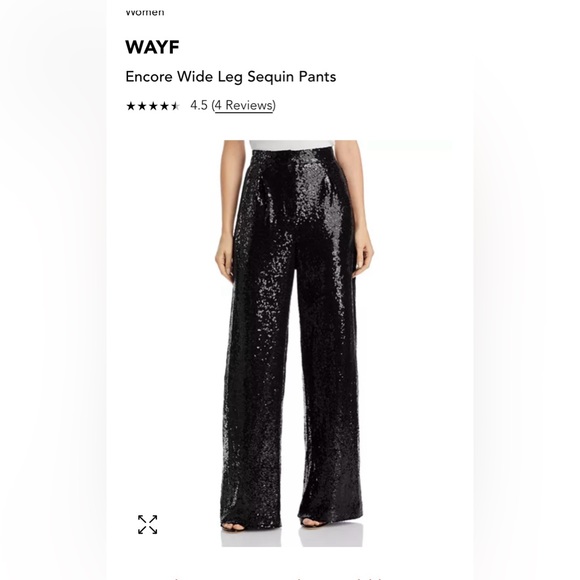 Wayf | Pants & Jumpsuits | Bnwt Wayf Wide Leg Sequin Pants | Poshmark